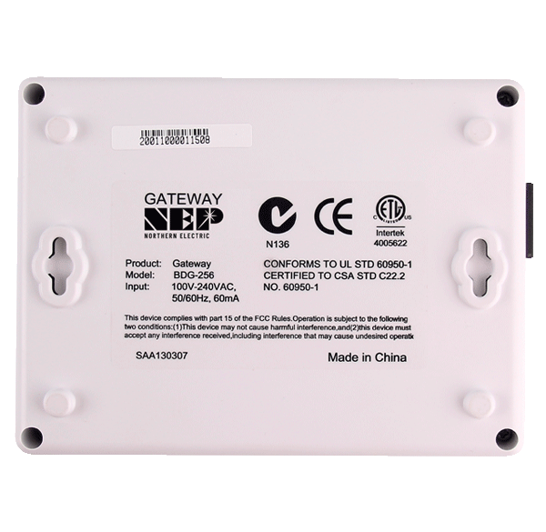 Gateway BDG-256 - NEP – Northern Electric Power