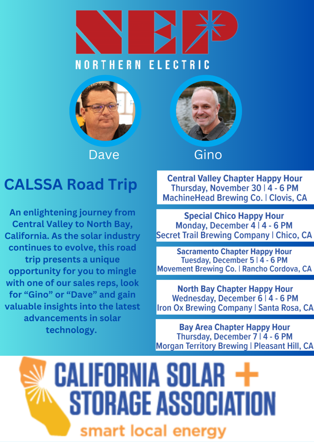 CALSSA Road Trip 2023 - NEP – Northern Electric Power