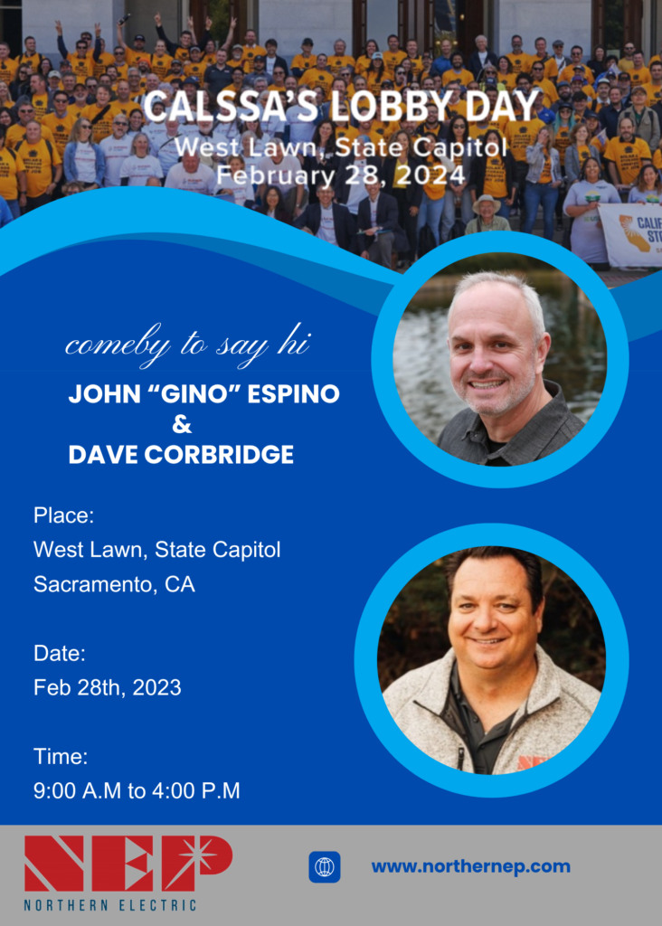 Calssa Lobby Day -Sacrament 2/28/2023 - NEP – Northern Electric Power